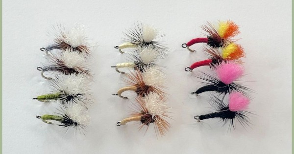 12 Klink and Dink Dry Flies fishing fly-Troutflies UK